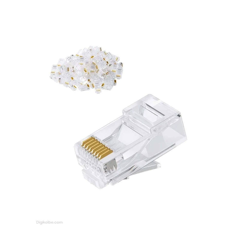 سوکت شبکه CAT5 اَمپ (بسته 10 عددی) – اتصال پایدار و کیفیت بالا